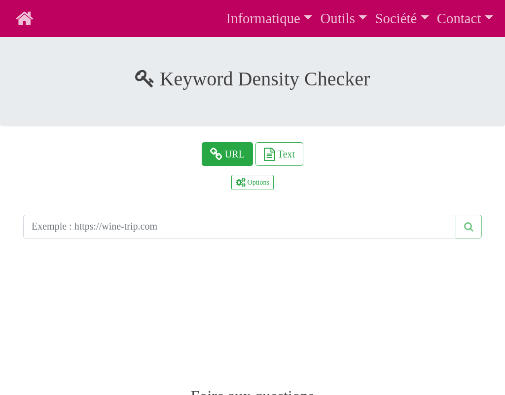 Keyword Density Checker : Analyse SEO gratuite de votre densité de mot-clé